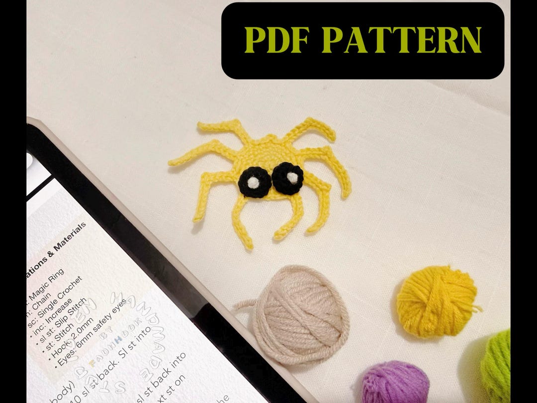 Googly Eyed Spider Crochet Pattern: Amigurumi PDF, Beginner Tutorial ...