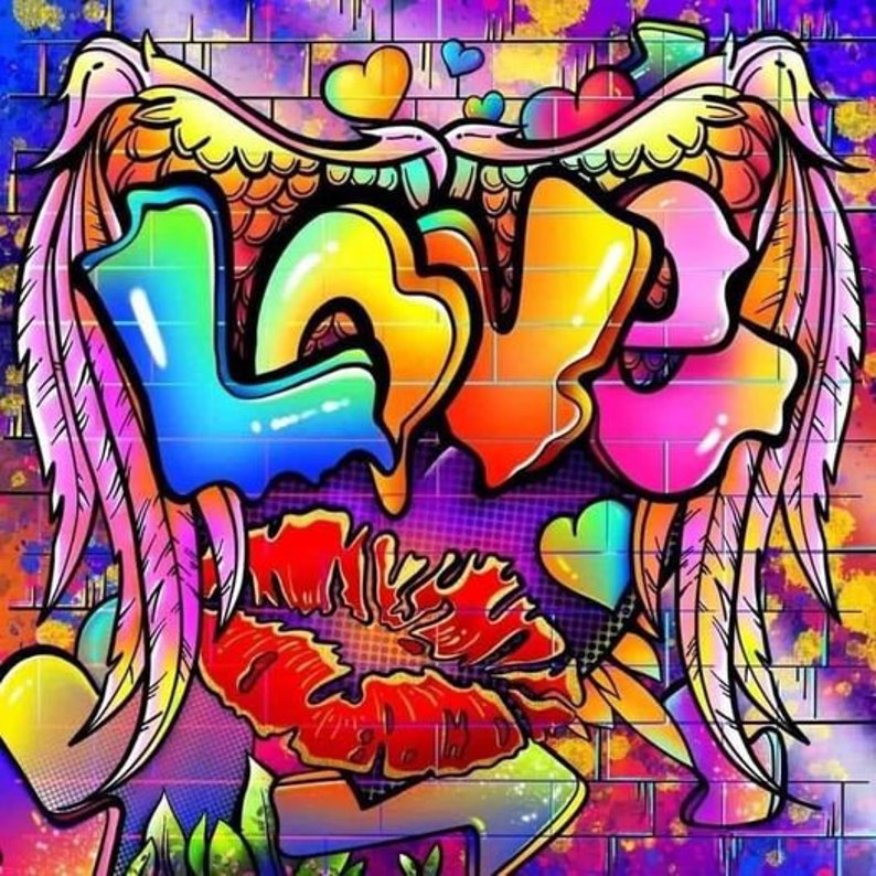 LOVE Graffiti - Etsy