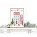 Winter Wonderland Seasonal Decor, Pink Christmas Decor Winter Wall Art ...