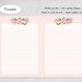 Rose Printable Notepaper Set, 4 Designs, A5 / Half Letter, Lined ...
