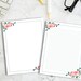 Pink Floral Printable Stationery, Decorative Writing Paper, Lined ...