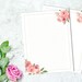 Pink Rose Printable Stationery Floral Writing Paper - Etsy