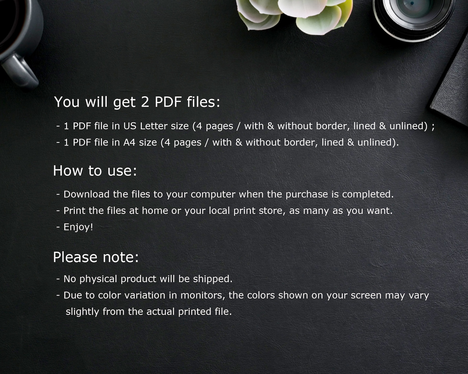 Greenery Printable Stationery Botanical Writing Paper | Etsy