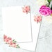 Pink Rose Printable Stationery Floral Writing Paper - Etsy