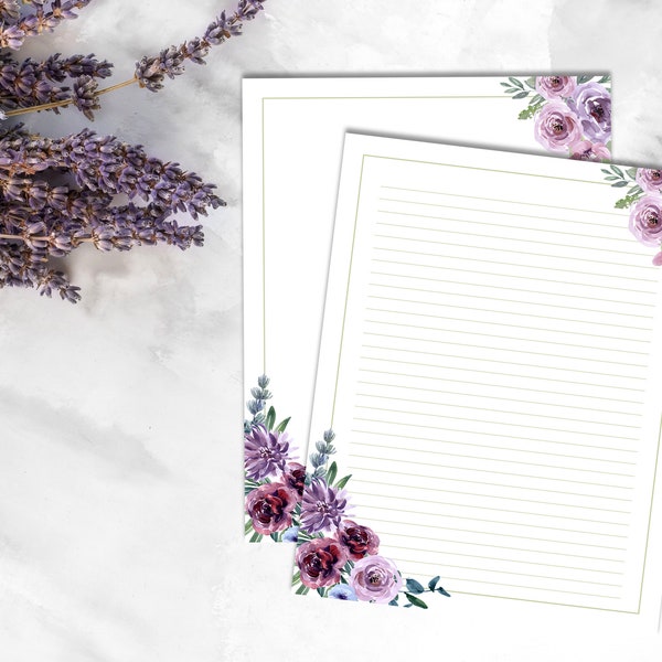 Purple Paper Flowers - Etsy