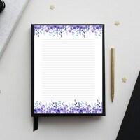 Brown Printable Stationery Template| Letter Writing Paper|lined ...