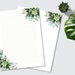 Greenery Printable Stationery, Botanical Writing Paper, Decorative ...