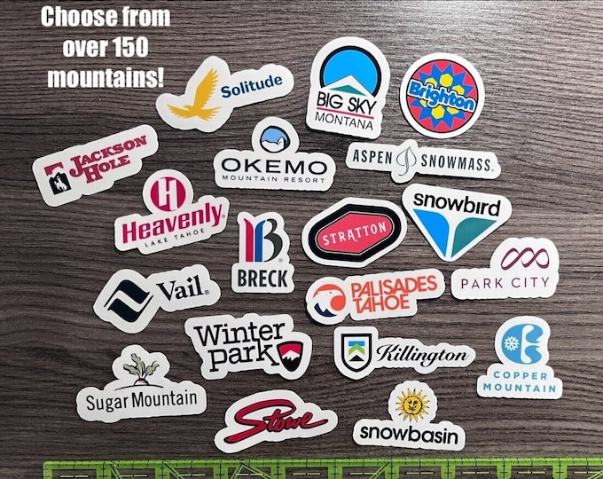 Jay Peak Vermont Sticker Tail Map Sticker Ski Sticker Snowboard Sticker ...