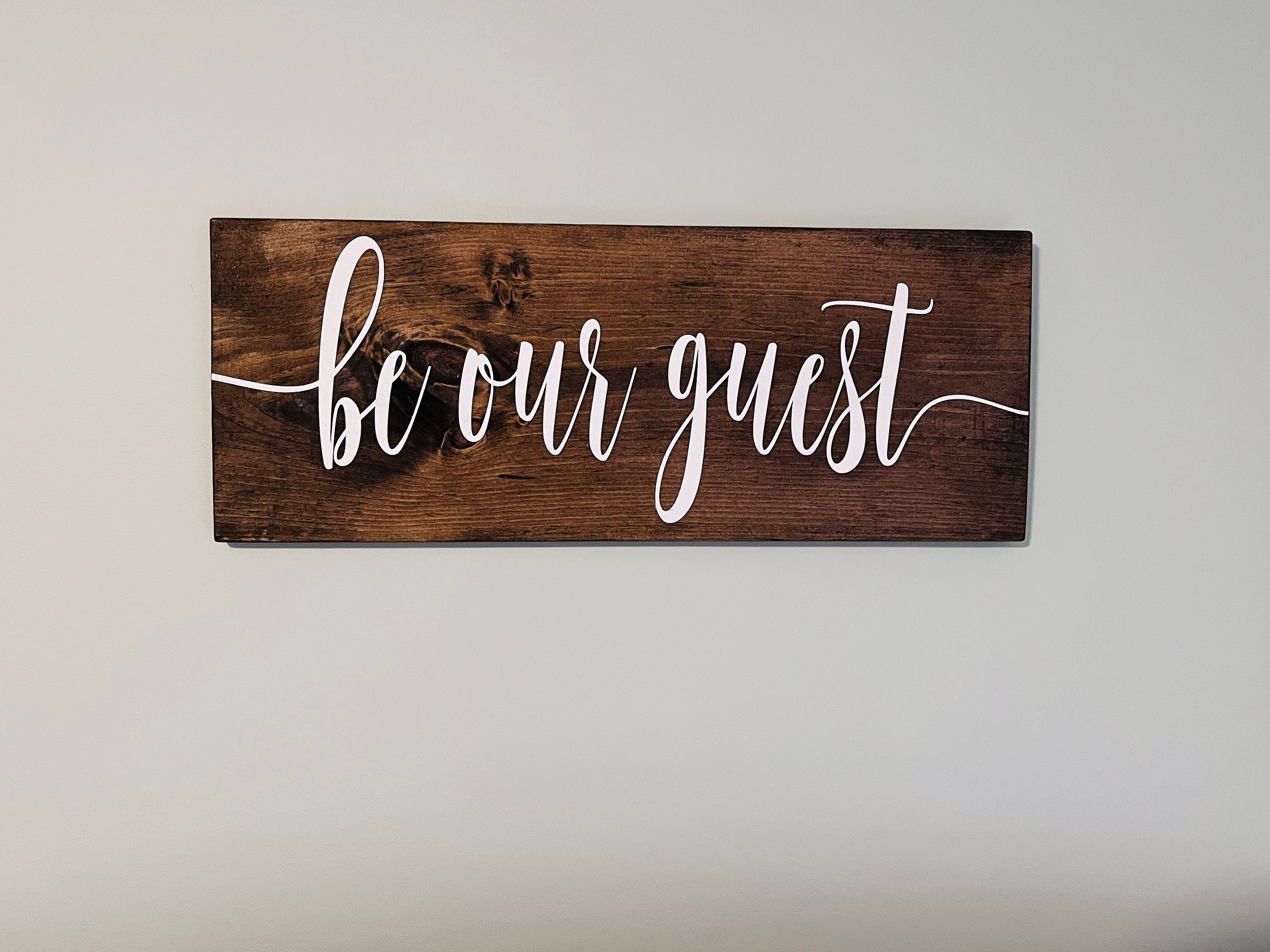 Be Our Guest Wood Guest Room Sign Farmhouse Guest Bedroom - Etsy