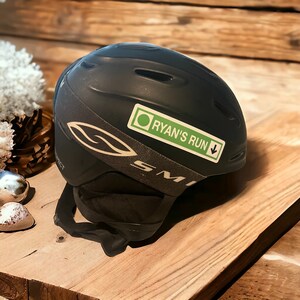 Ski Trail Sticker, Custom Ski Mountain Decals, Helmet Water Bottle ...
