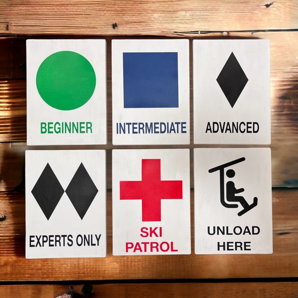 Ski Difficulty Symbols Etsy ski-difficulty-symbols-etsy
