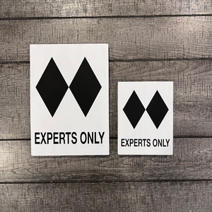 Ski Trail Difficulty Signs, Mountain Trail Markers, Ski Lovers Gifts ...