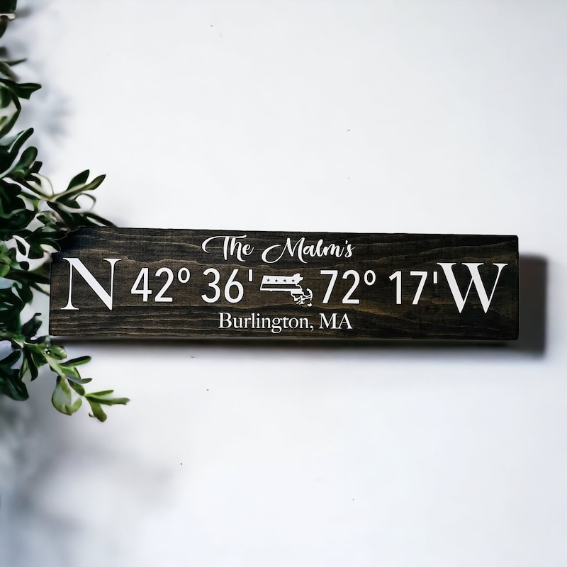 Coordinates Sign - Etsy