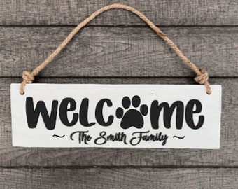 Double Sided Customizable Hanging Door Sign - Etsy