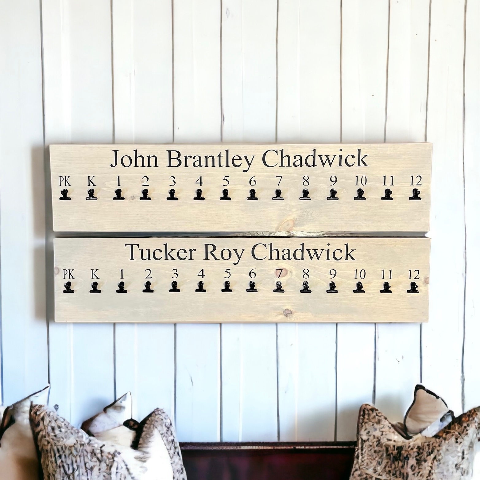 Personalized School Photo Display Board – K-12 Wooden Picture Collage ...