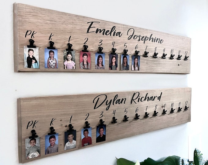 SCHOOL MEMORY Wall Hanging Pre-k/k-12 Years/ School Memory Board ...