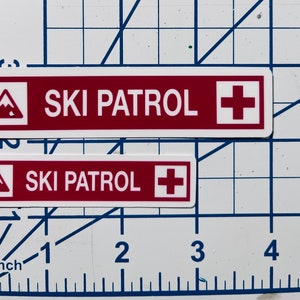 Ski Trail Sticker, Custom Ski Mountain Decals, Helmet Water Bottle ...