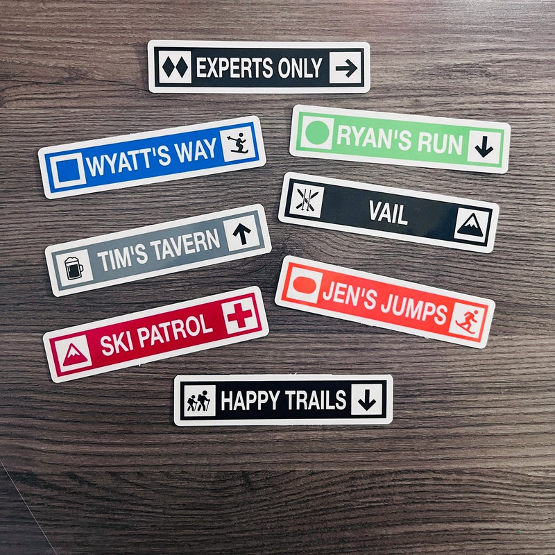 Ski Stickers - Etsy