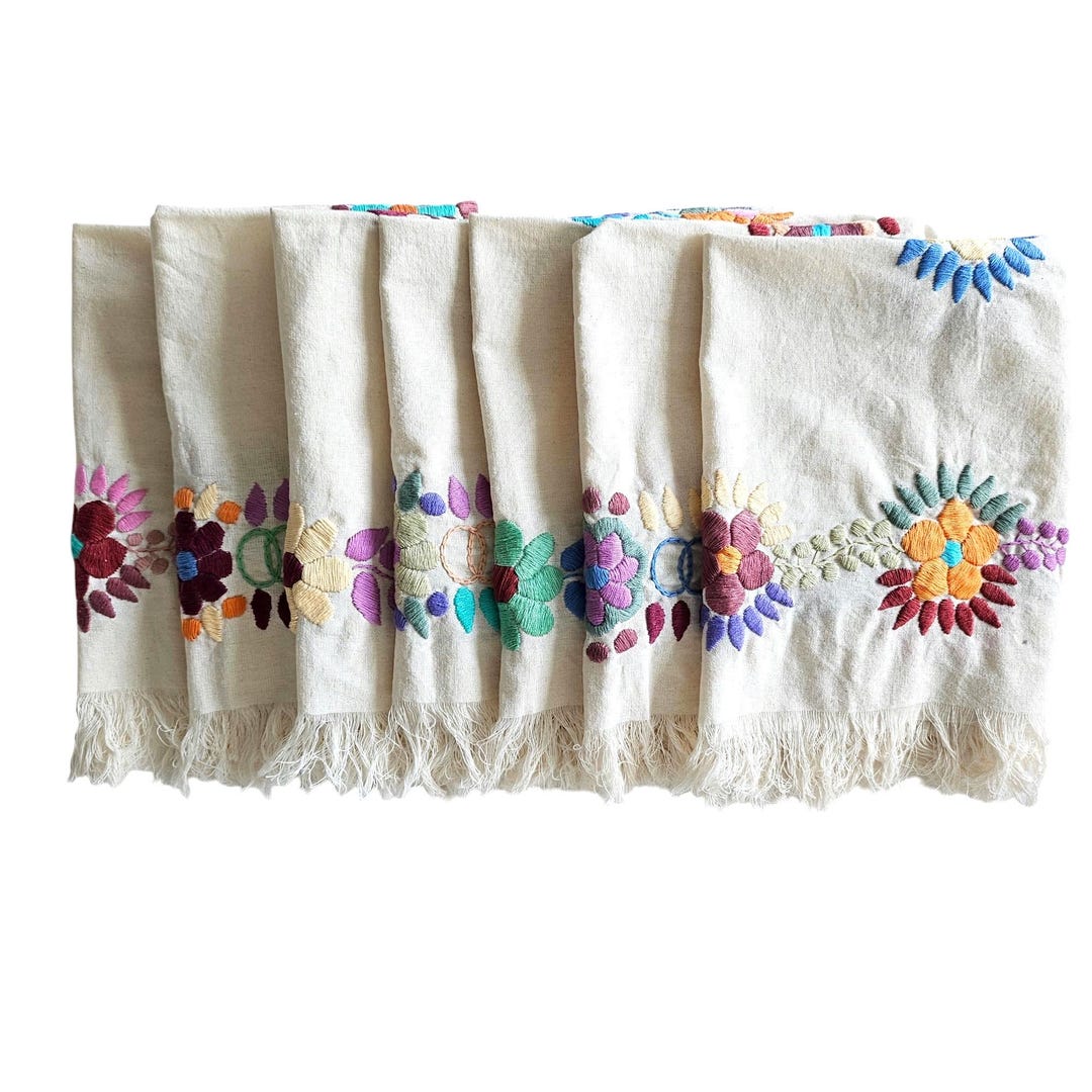 Tortilla Cloth Tortilla Napin Mexican Embroidered Tortilla Cloth Hand ...
