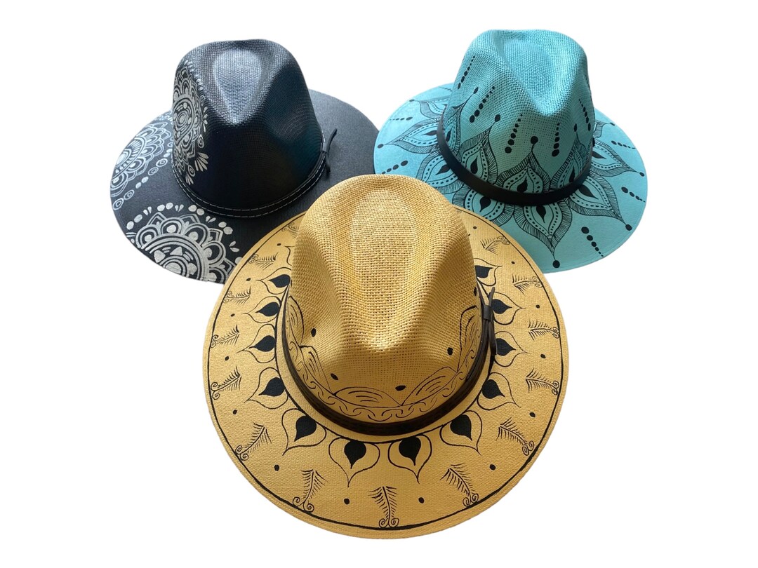 Hand Painted Mexican Hat | Sombrero | Artisan Made Hat | Traditional ...