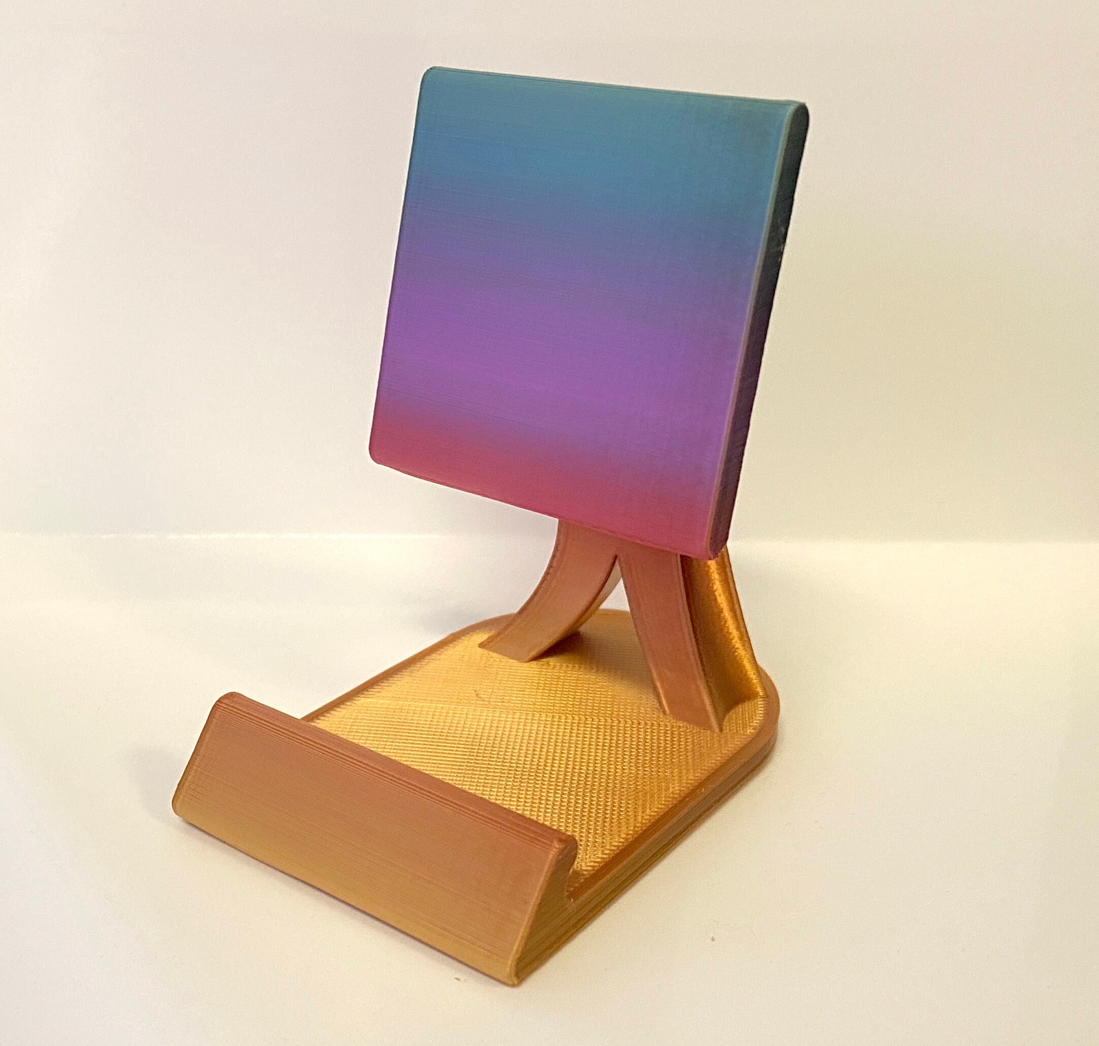 Stands Desk Accessory Modern Tubular 3D Printed Cell Phone/Tablet Stand ...