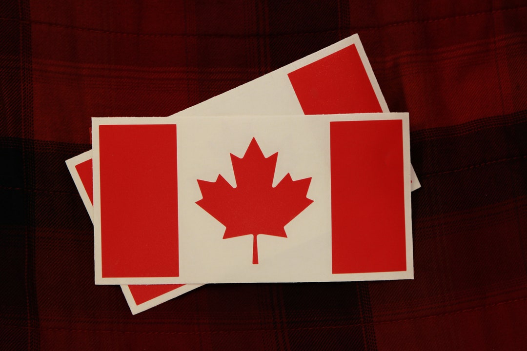Reflective Canadian Flag Decals | Multiple Sizes & Colours - Etsy