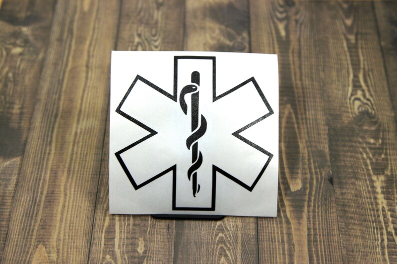 Reflective Star of Life Outline Decals | Black - Etsy
