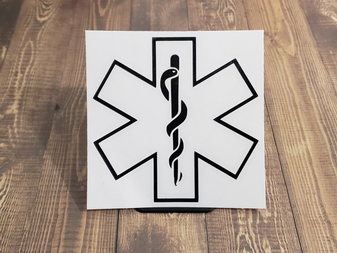 Star of Life Outline Decals | Black - Etsy