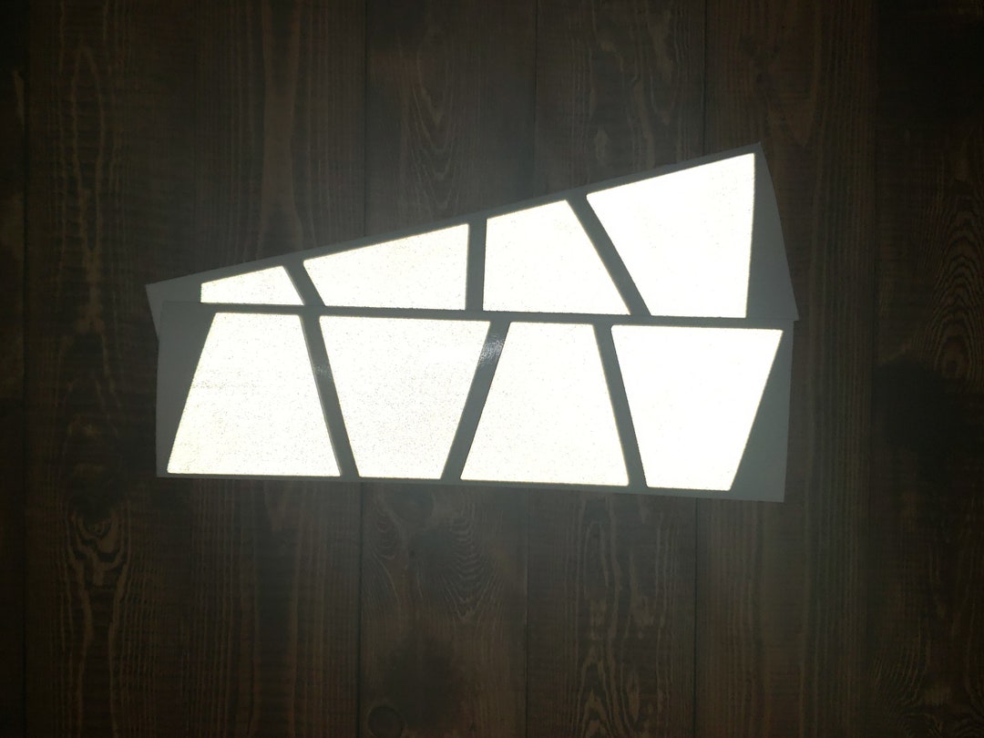Reflective Fire Helmet Tetrahedrons/trapezoids | Set of 8 | White - Etsy