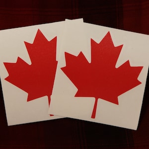 Reflective Canadian Maple Leaf Decals | Multiple Sizes & Colours - Etsy
