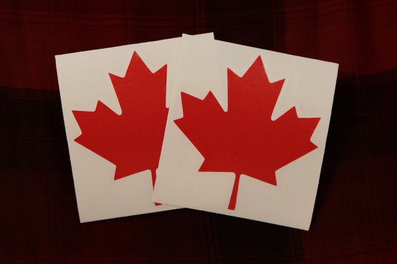 Reflective Canadian Maple Leaf Decals | Multiple Sizes & Colours - Etsy