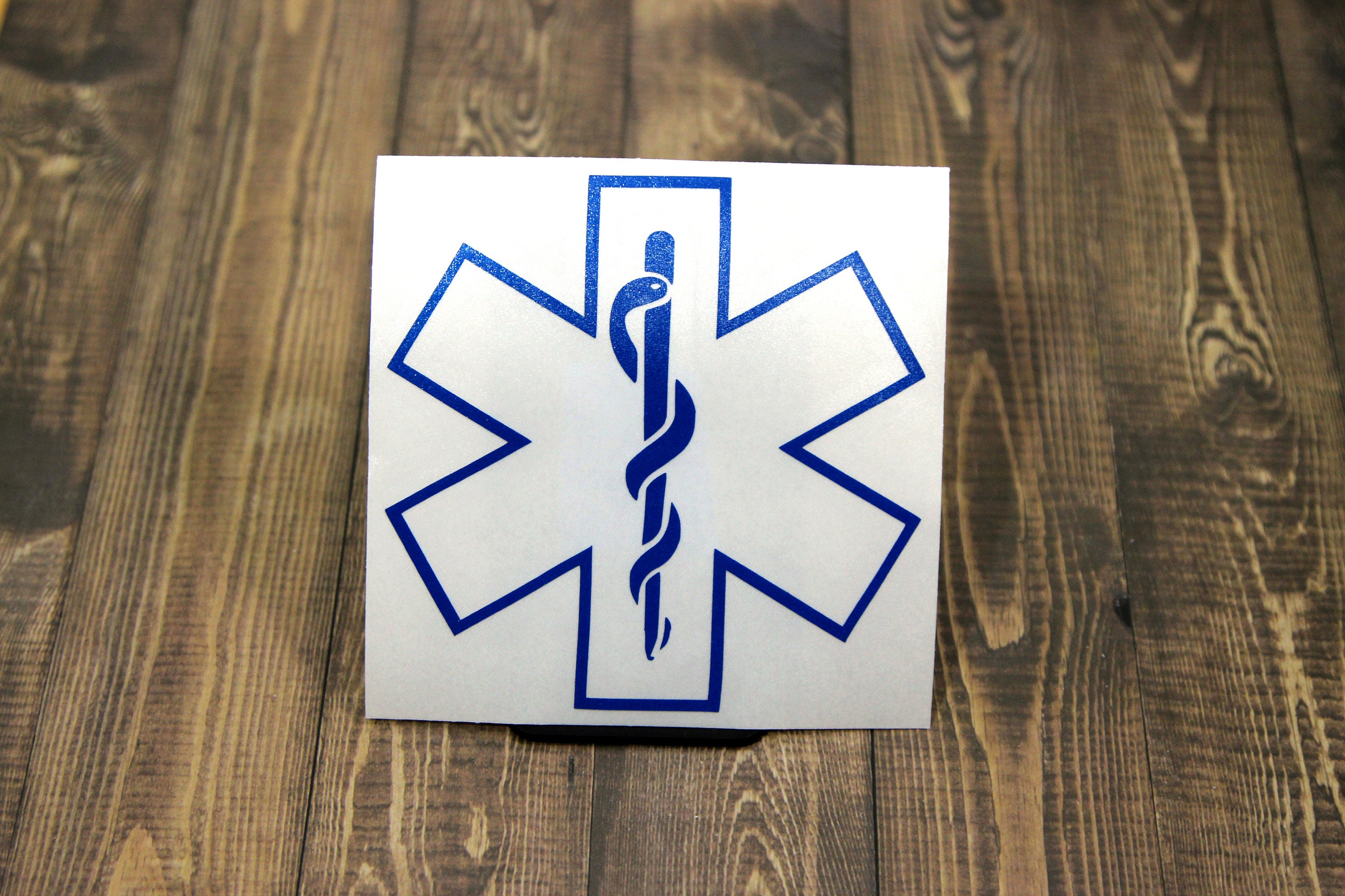 Reflective Star of Life Outline Decal Blue - Etsy