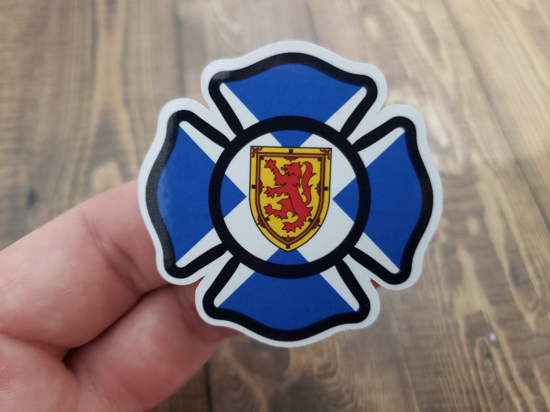 Nova Scotia Flag Maltese Cross Sticker - Etsy