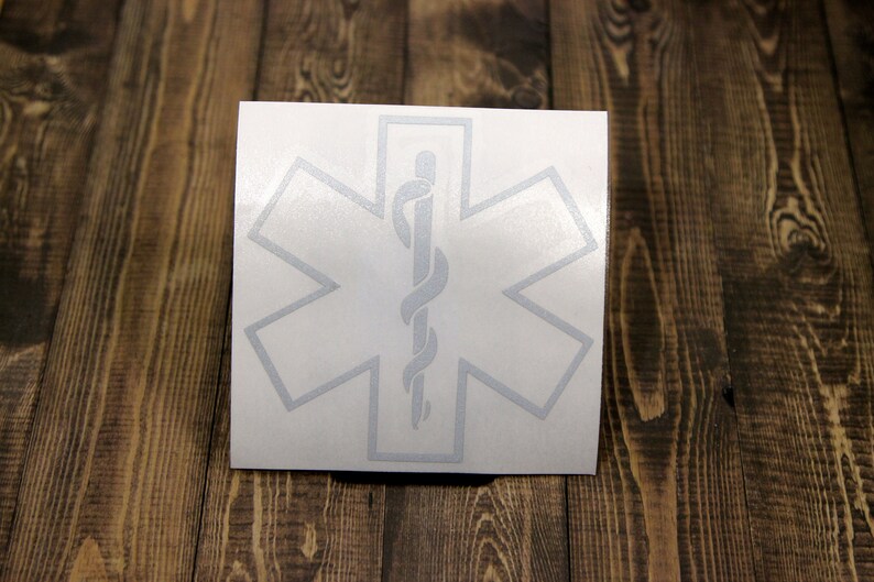 Reflective Star of Life Outline Decals | White - Etsy