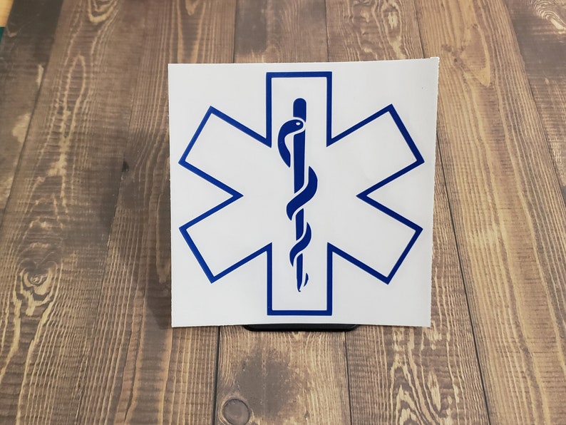 Star of Life Outline Decal Blue - Etsy