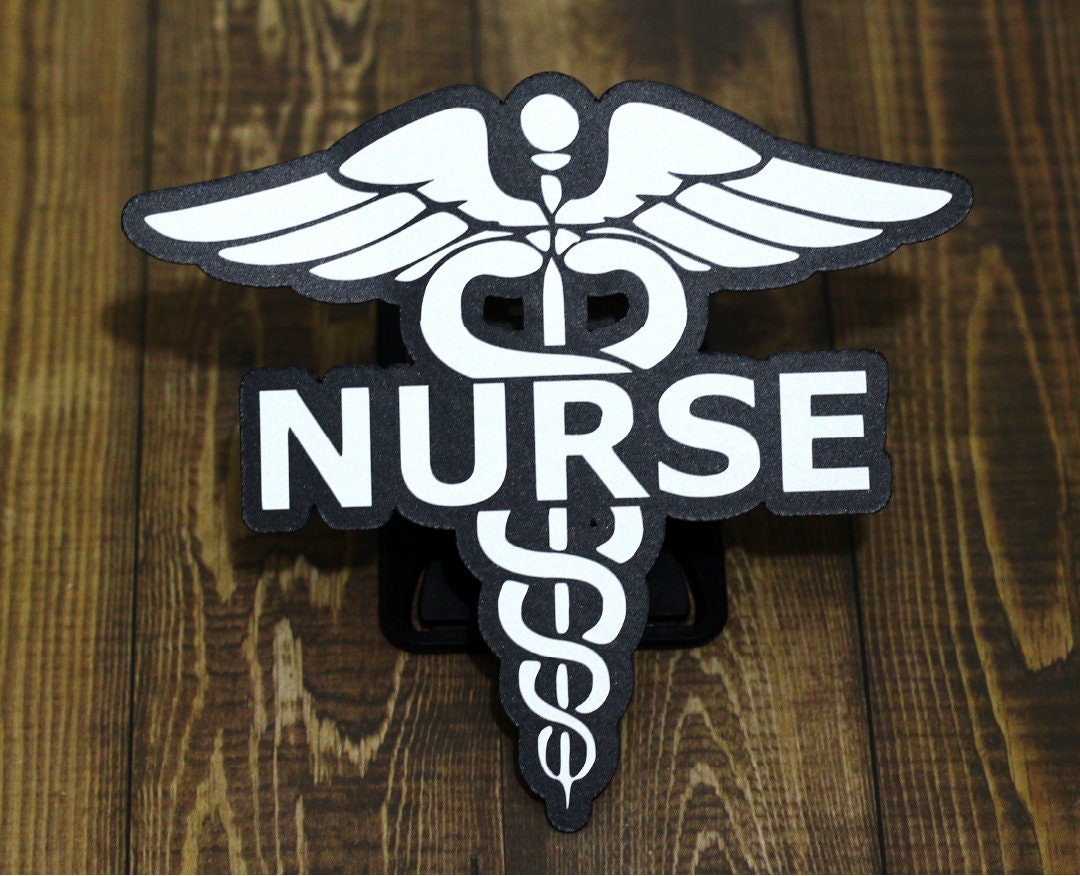 Nurse Caduceus Decal | 4.5"x4.75" - Etsy