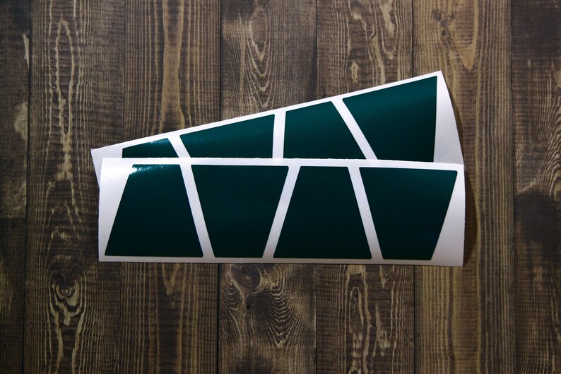 Reflective Fire Helmet Tetrahedrons/trapezoids | Set of 8 | Green - Etsy