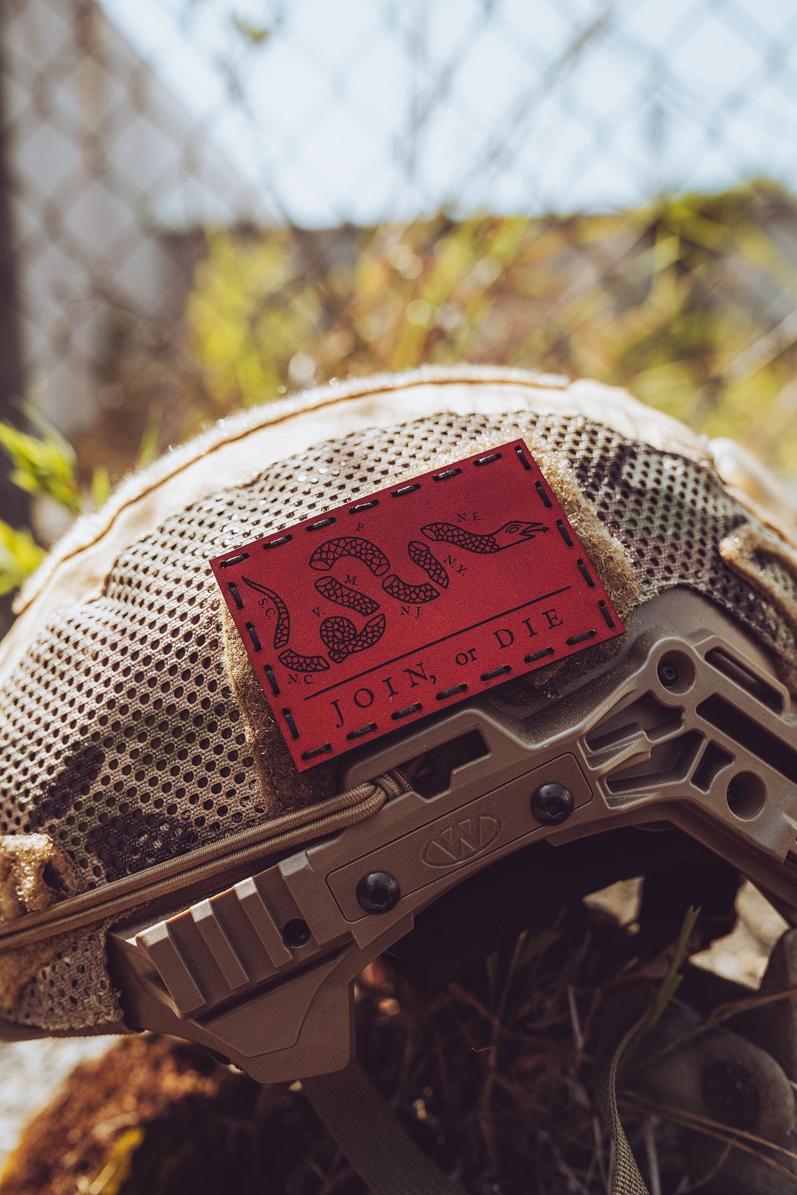 Leather Patch Join or Die Patch Morale Patch Military Airsoft Hook ...