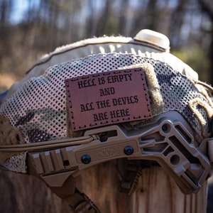 Leather Patch | Hell is Empty Patch | Morale Patch | Military | Airsoft ...