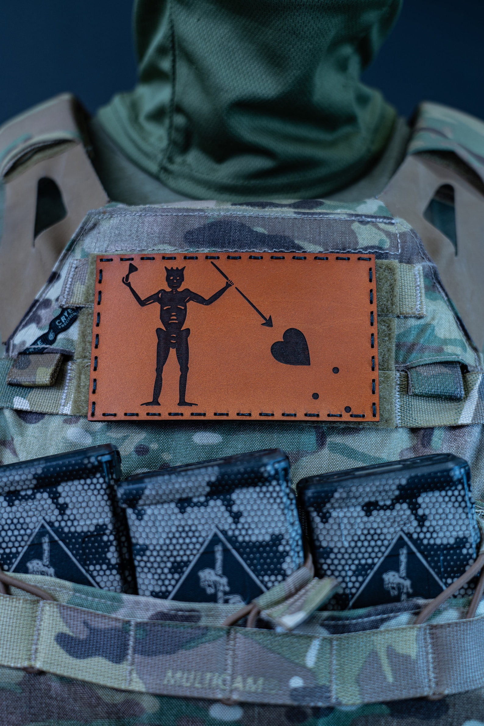 Leather Patch | Blackbeard Flag Patch | Morale Patch | Pirate Patch ...