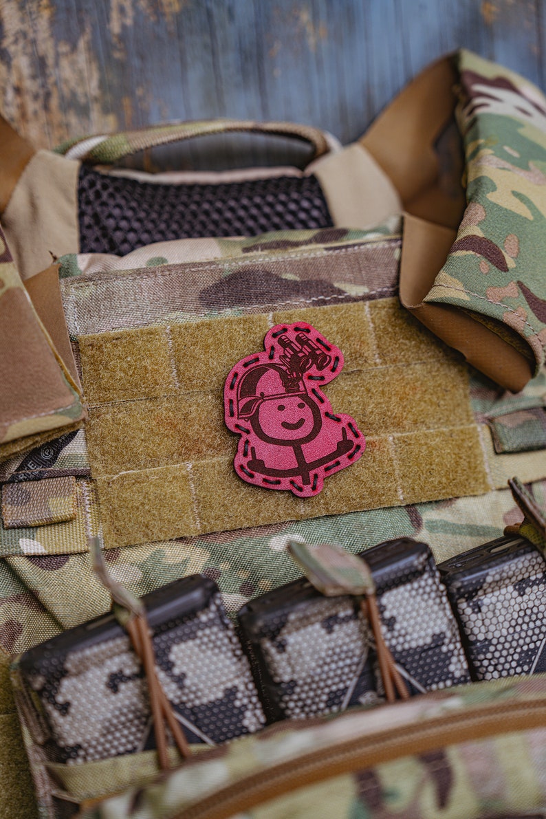 Leather Patch | Stick Figure NODS Patch | Morale Patch | Military ...