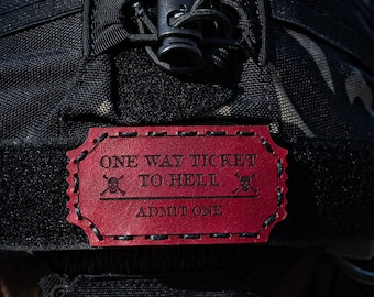 Leather Patch | Hell is Empty Patch | Morale Patch | Military | Airsoft ...