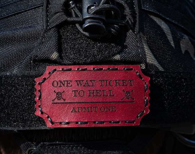 Leather Patch | Hell is Empty Patch | Morale Patch | Military | Airsoft ...