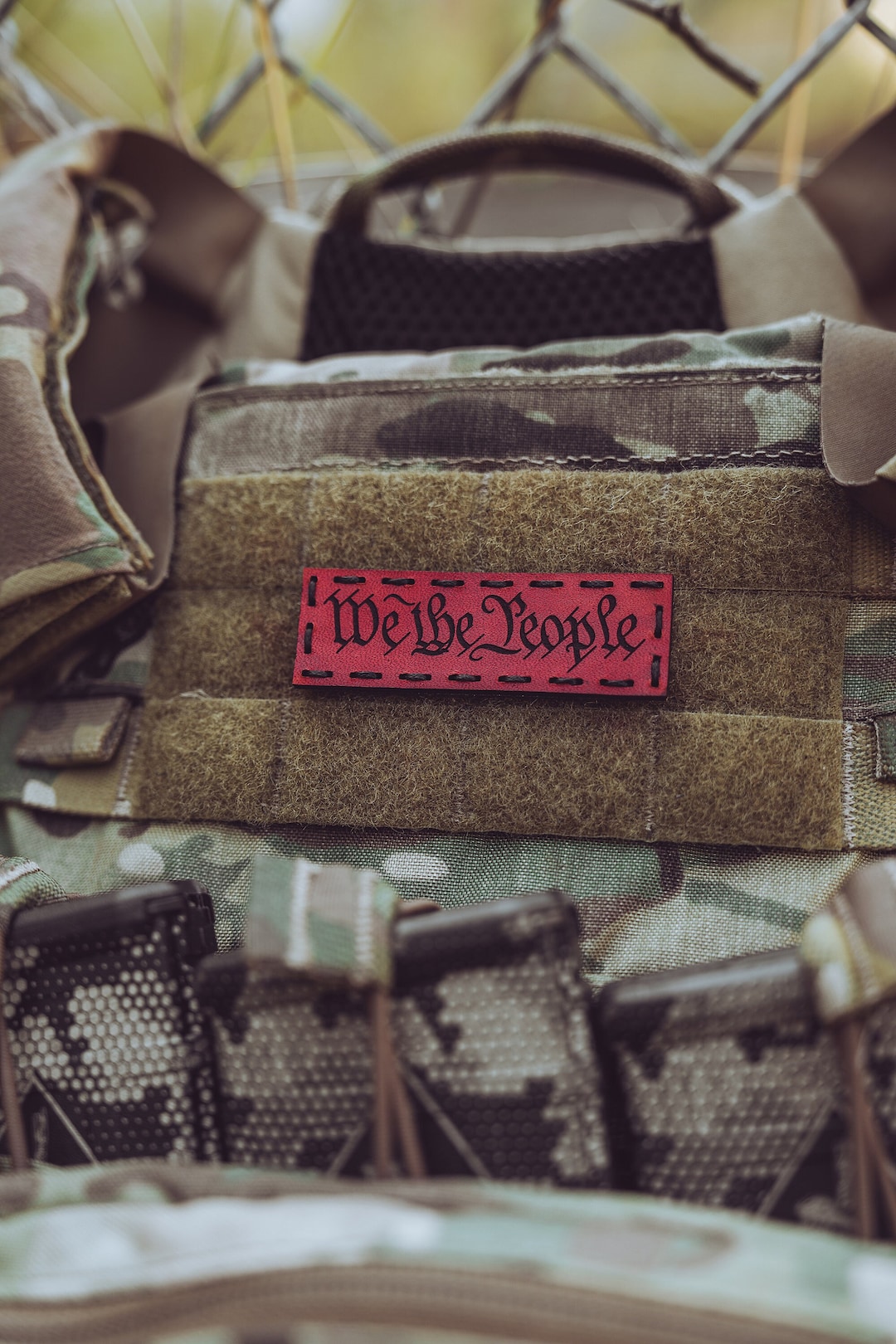 Leather Patch | We the People Patch | Morale Patch | Military | Airsoft | Hook Backing | Laser ...