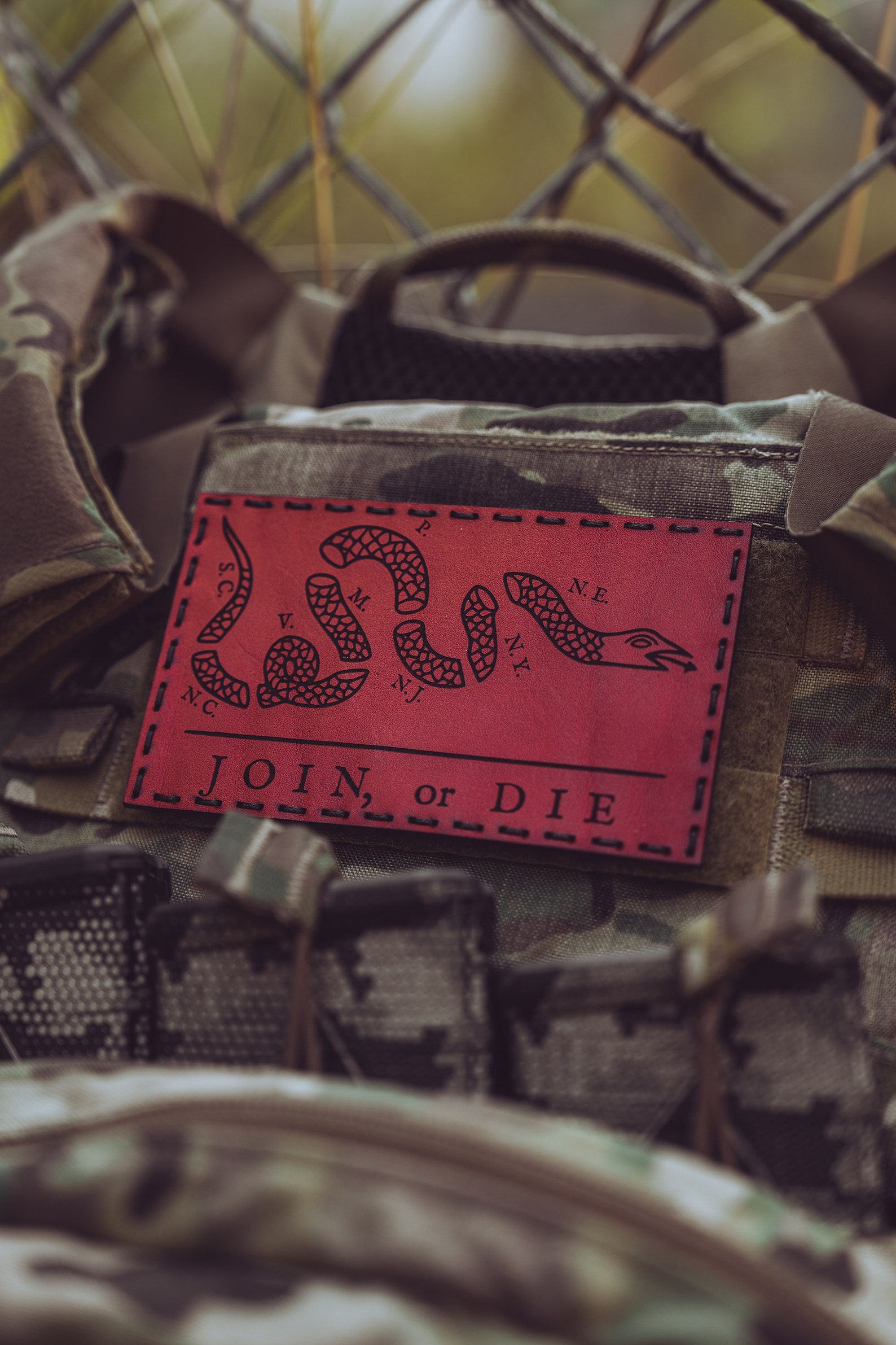 Leather Patch | Join or Die Patch | Morale Patch | Military | Airsoft ...