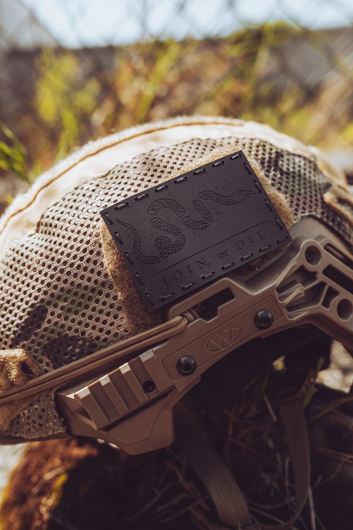 Leather Patch Join or Die Patch Morale Patch Military Airsoft Hook ...