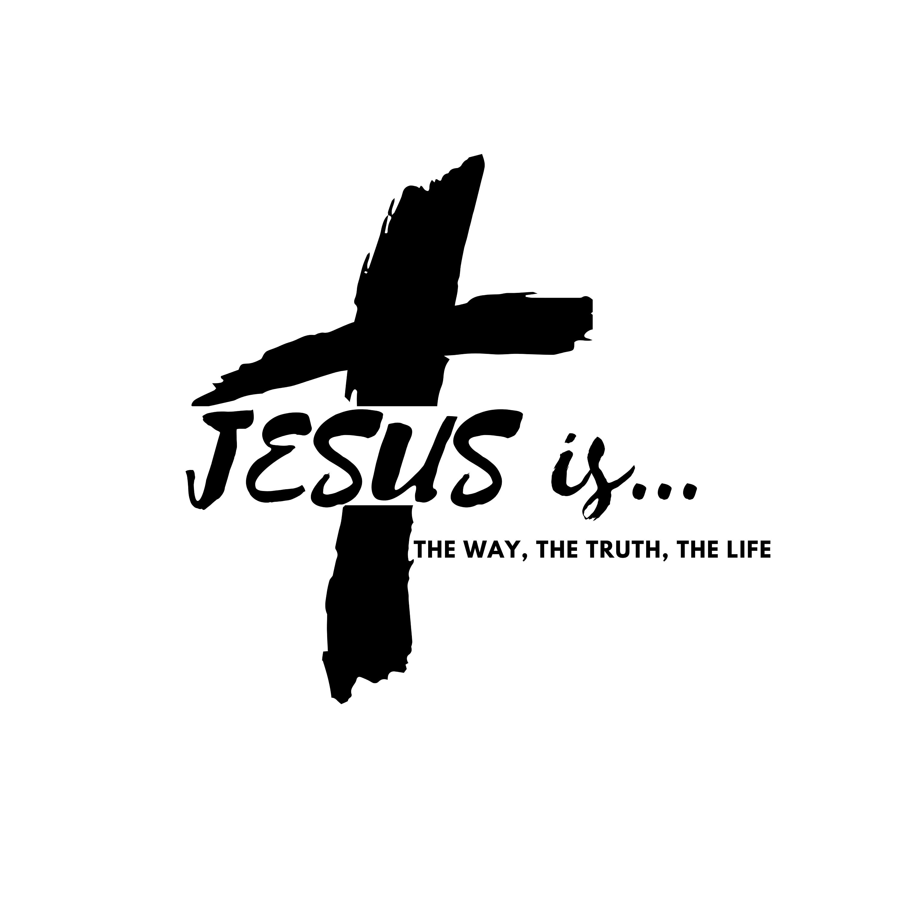 Jesus is the Way Digital Download Printable Transparent Background Logo ...