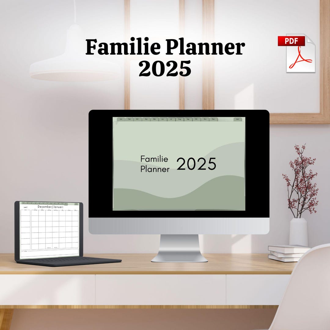 Digital Family Planner 2025 Hyperlinked Weekly Planner for 7 Family ...