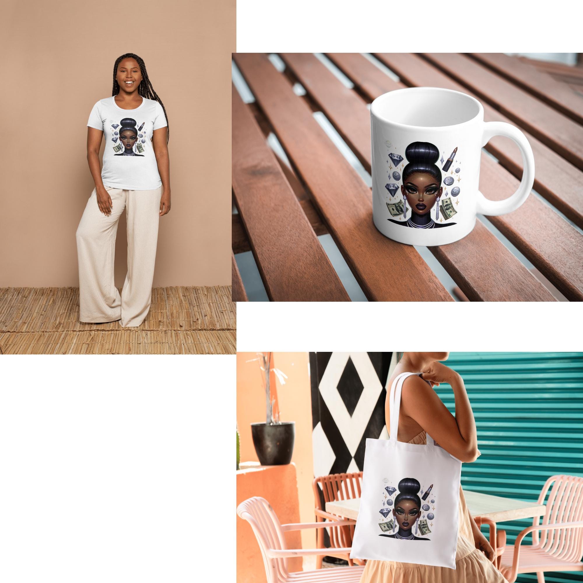 Luxury Diva Digital Art – African American Glamour (PDF With Canva Link ...