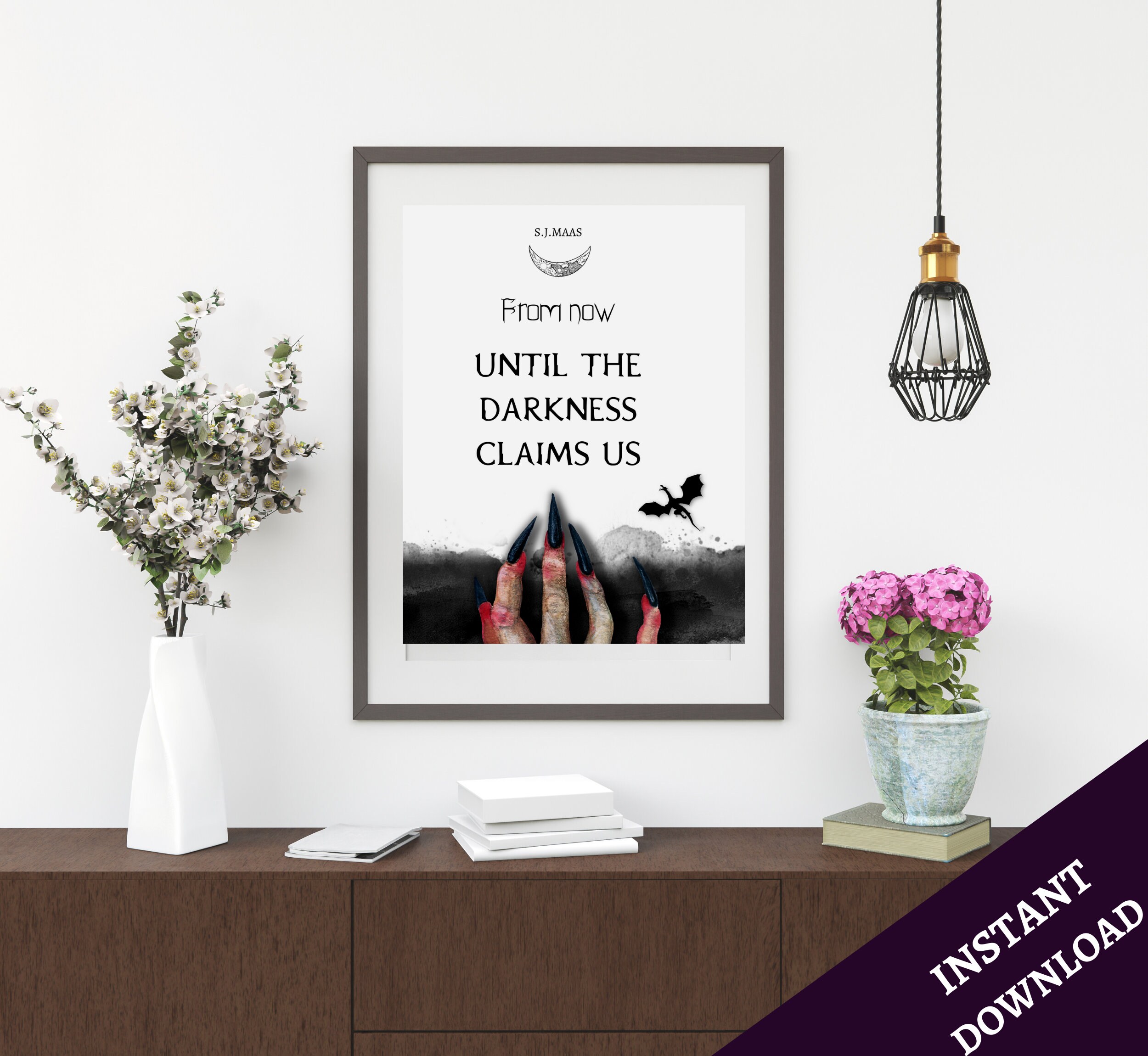 Throne of Glass Art, Book Quotes, Manon Blackbeak Decor, Thirteen ...